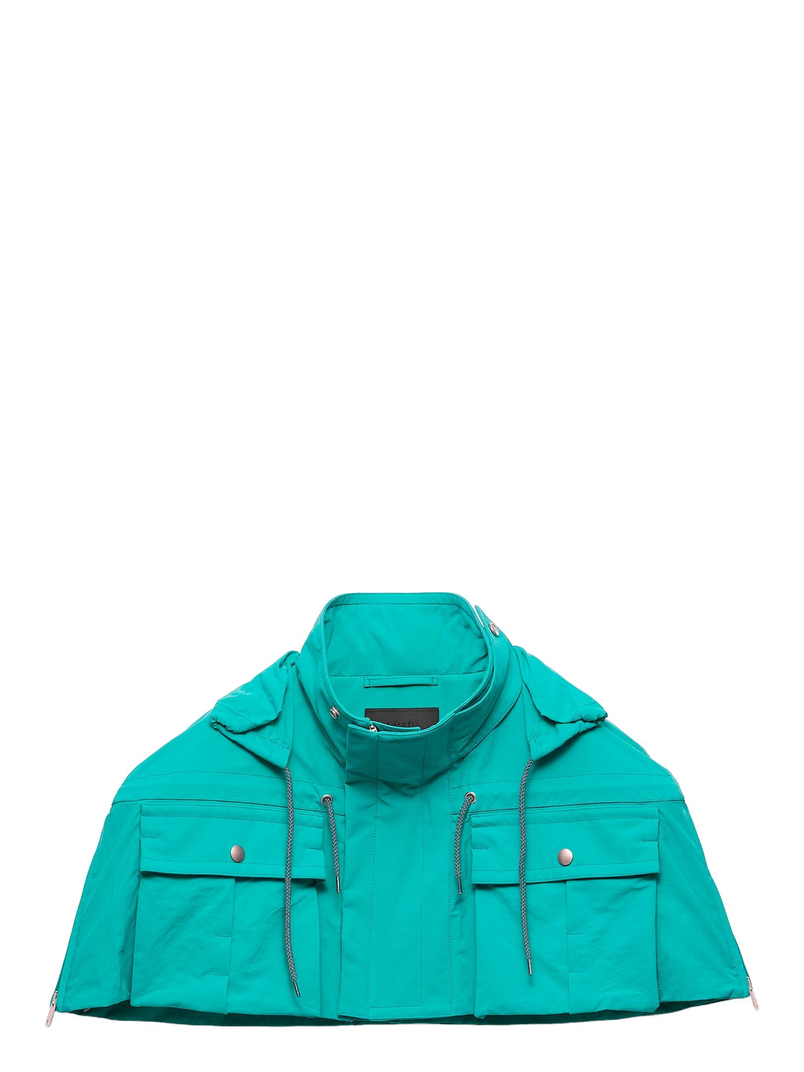 PRADA Prada Technical Fabric Capelet with Hood